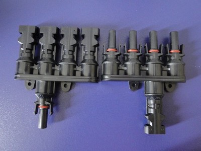 Pair Solar PV Branch Connector, 1000v, 4 to 1 (MMMMF+FFFFM), Output Max ...