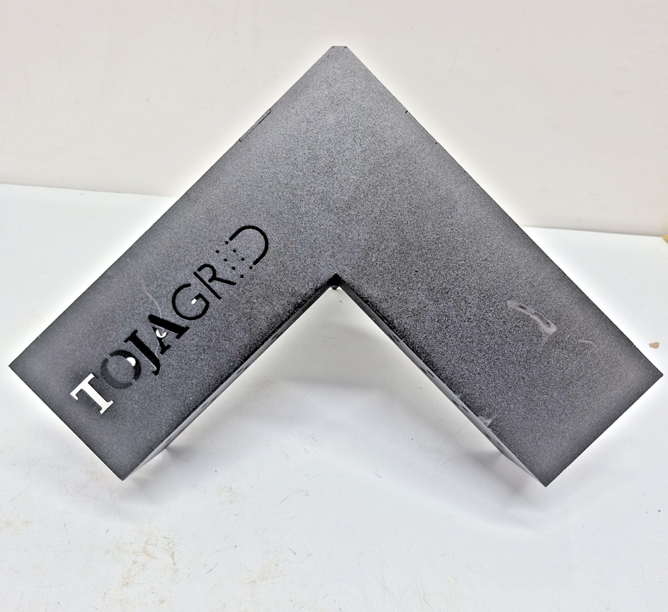 TOJA GRID Trio for 4x4 Wood Posts Modular Pergola Part - Black Corner ...