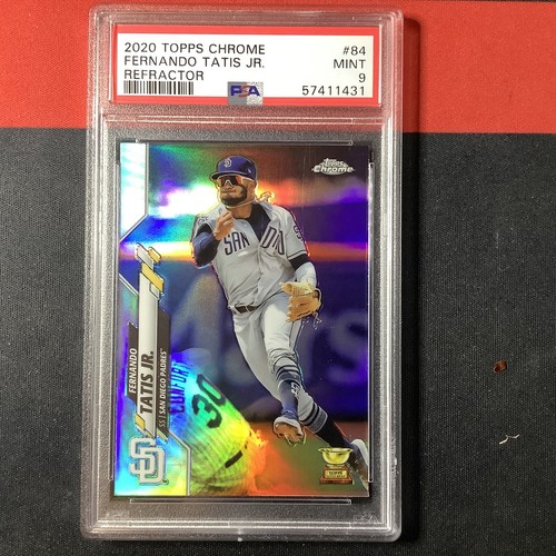 2020 Topps Chrome Fernando Tatis Jr. Prism Refractor Rookie Cup #84 PSA ...