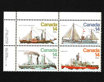 OPC 1978 Canada 14c Ice Ships Plate Block Sc#779a MNH 47283 | eBay