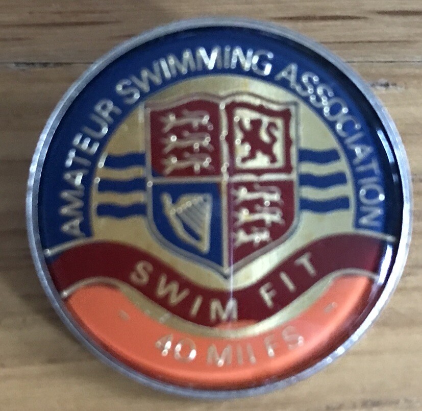 TSB Amateur Swimming Association ASA Swim Fit Award Badge & Patch 40 ...