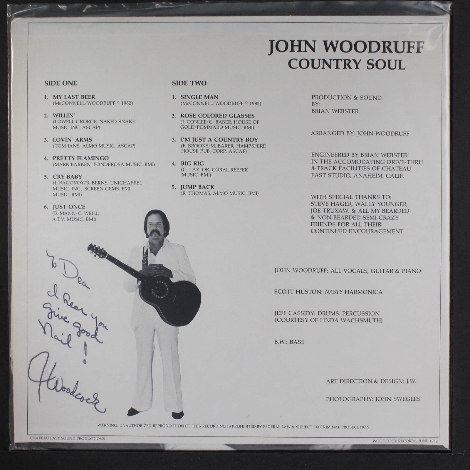 JOHN WOODRUFF: country soul WOODCOCK 12" LP 33 RPM | eBay