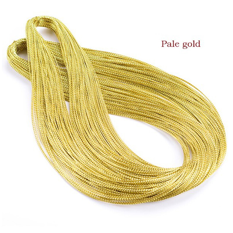 100m Rope Gold Silver Cord Gift Packaging String Metallic Jewelry ...