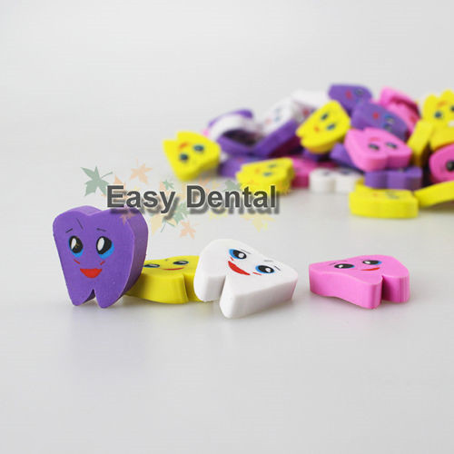 50pcs Molar Shaped Tooth Rubber Erasers Dentist Dental Clinic School ...