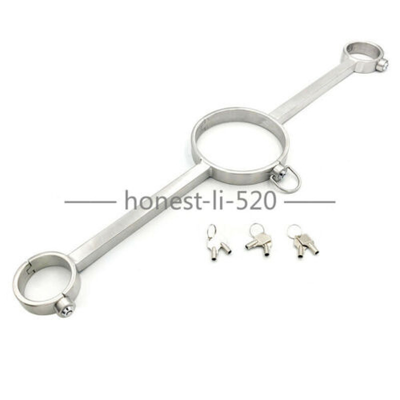 Stainless Steel Press Lock Design Fetter Yoke Pillory Restraints ...
