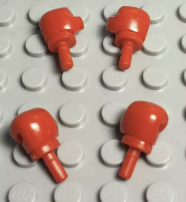 Lego 2 Pairs (4 Pieces) City Mini Figures Red Boxing Gloves / Left And ...