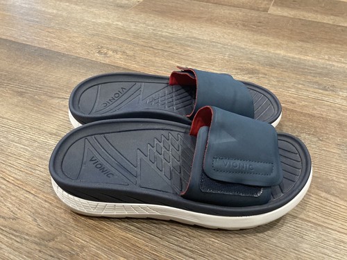 Vionic Womens Rejuvenate Slide Sandals Size 8 Navy | eBay