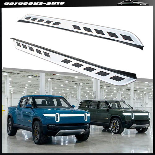 Running Board Side Step Pedal Nerf Bar Fits for Rivian R1T R1S 2022 ...