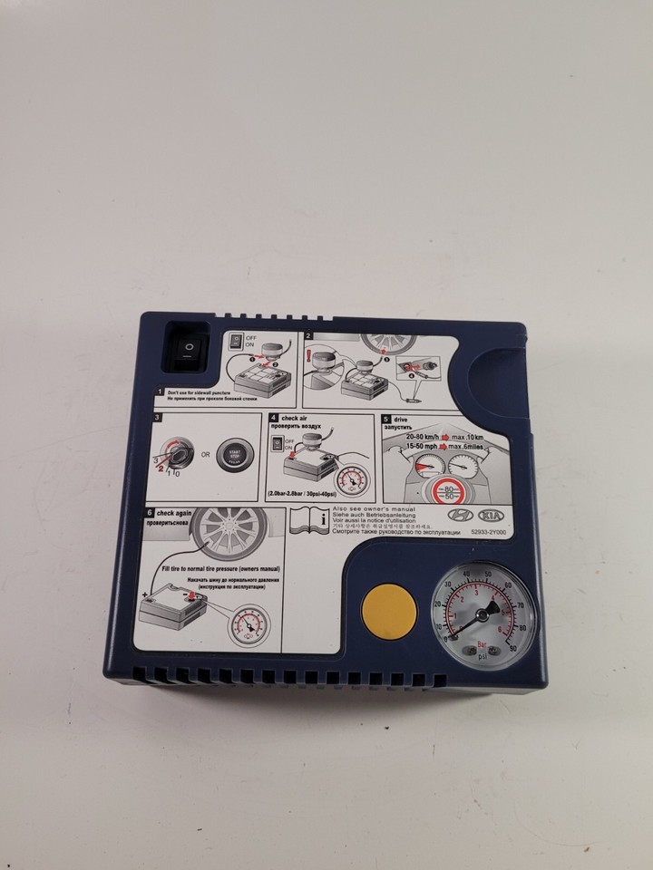 Hyundai Kia Tire Wheel Mobility Repair Kit Inflator Tyre Repair Kit OEM ...