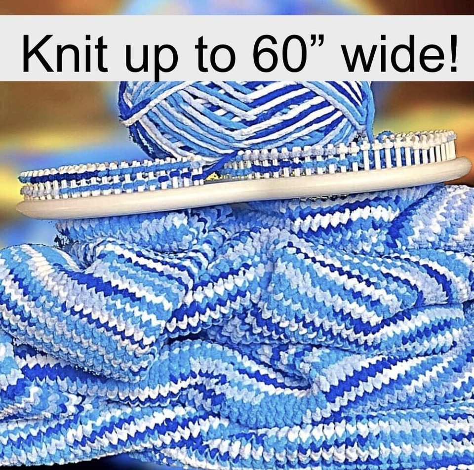 Authentic Knitting Board Afghan Knitting Loom for Blankets, Loom ...