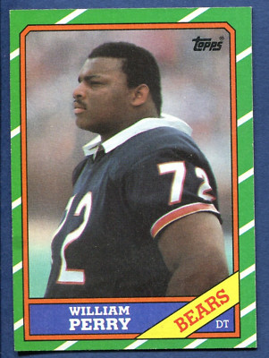 1986 Topps William Perry Rookie #20 NM-MT or Better - The Fridge | eBay