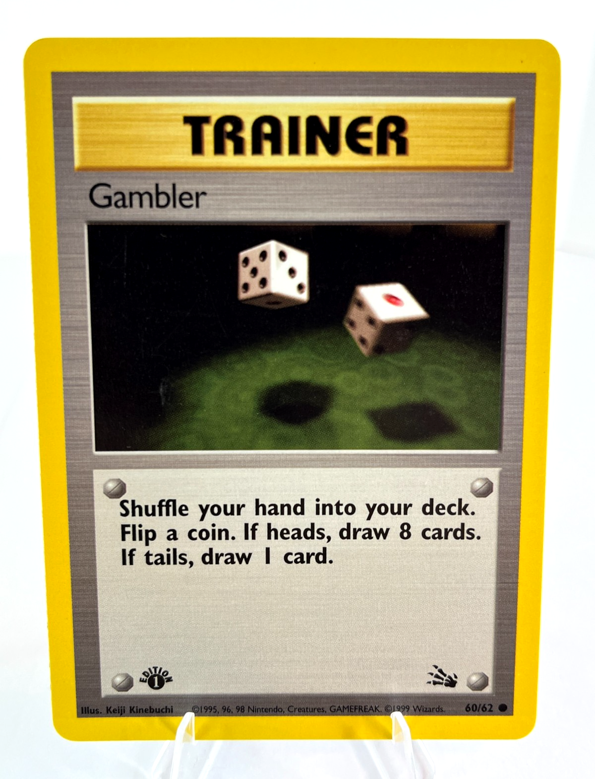 1st Edition Gambler 60/62 - Fossil - Common Trainer - Pokemon - NM | eBay