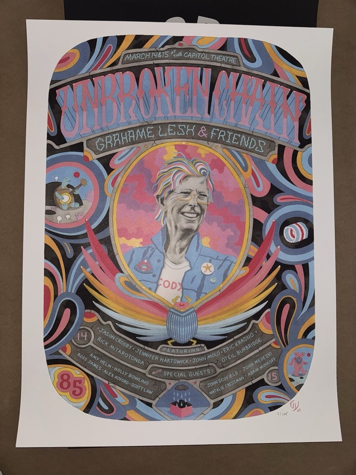 Unbroken Chain Poster March 14-15 Capital Theatre Phil Lesh Grahame ...