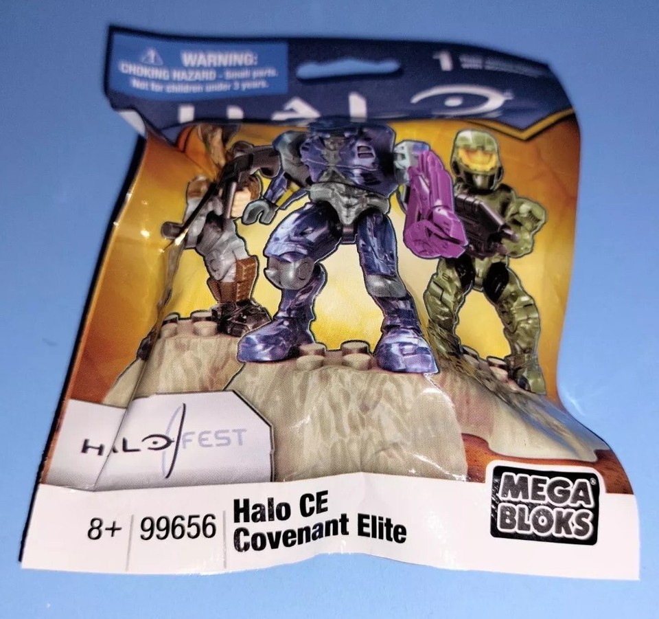Halo Mega Bloks Halo Fest CE Covenant Blue Elite 99656 2011 PAX - New Sealed | eBay