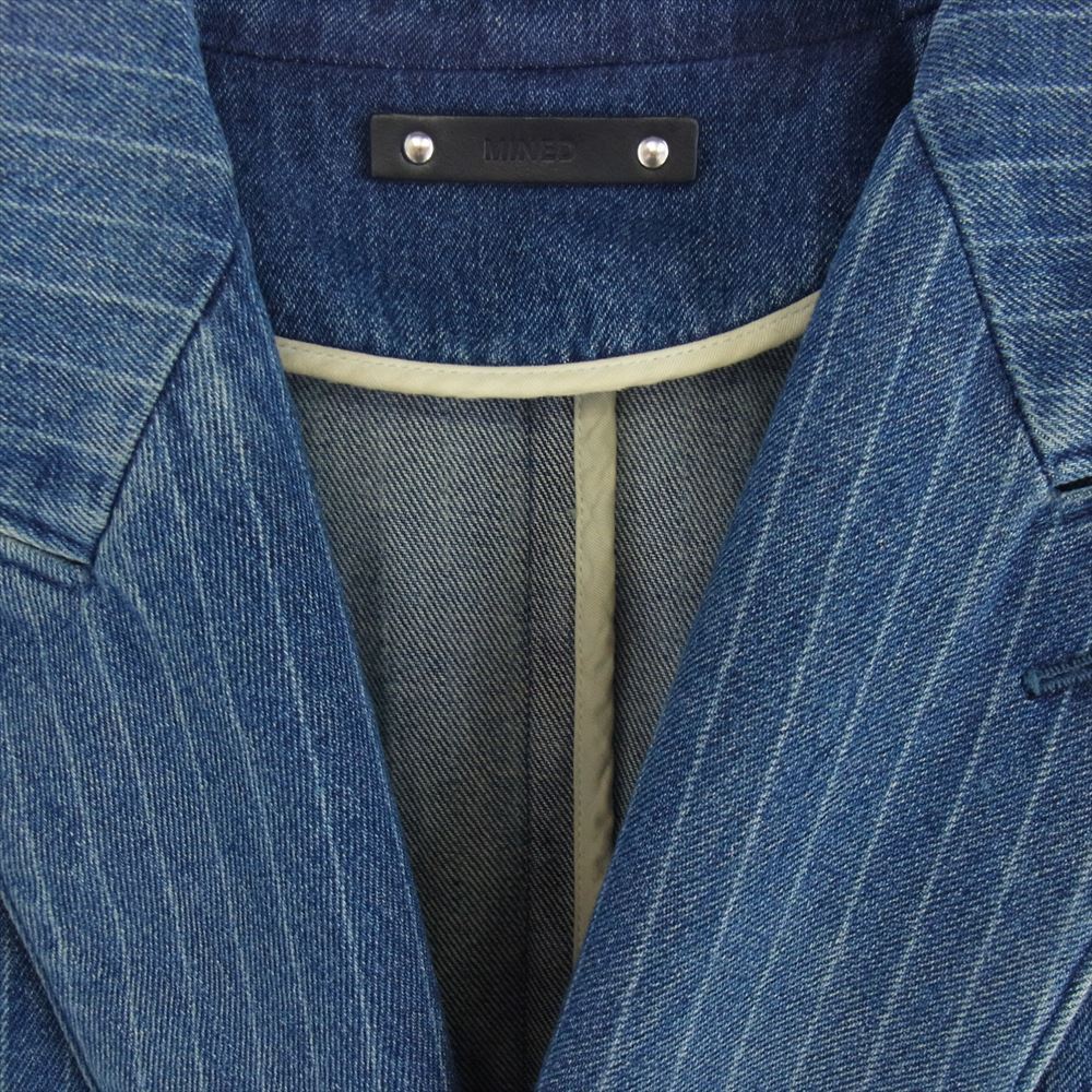 MINEDENIM Denim Tailored JKT Double-breasted peak lapel MINEDENIM Denim Tailored JKT Double-breasted peak lapel