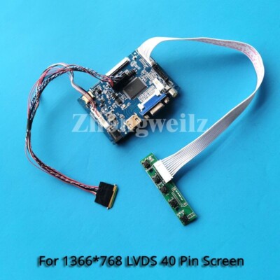 For N140B6-L02/L08 LVDS 40 Pin 1366x768 Screen VGA AV HDMI LED Driver ...