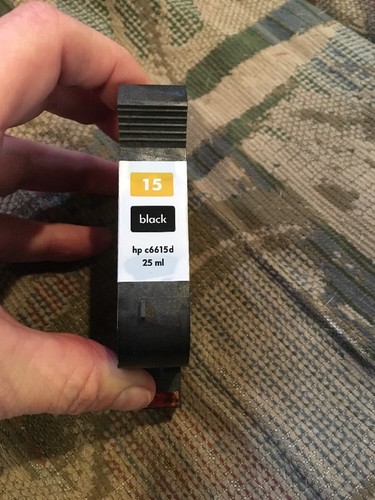 OEM Genuine HP 15 Ink Cartridge Black C6615D 25ml | eBay