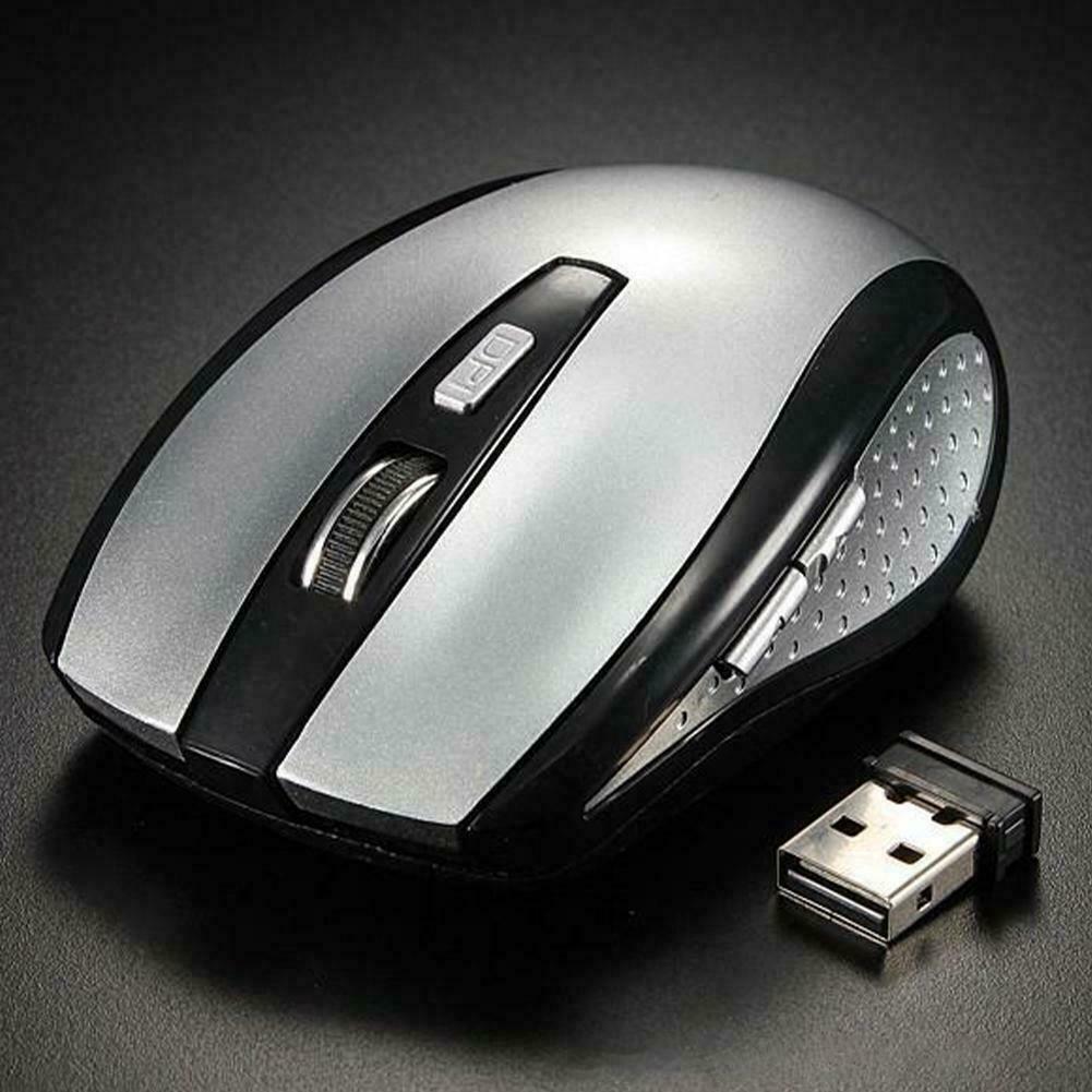 2.4GHz Cordless Wireless Optical Mouse Mice Laptop PC Computer+USB ...