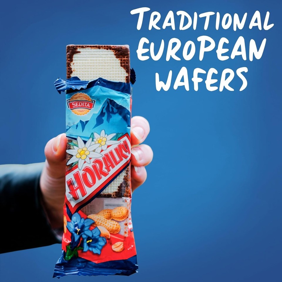 HORALKY - European Czech and Slovak Wafers Chocolate with Peanut BOX ...