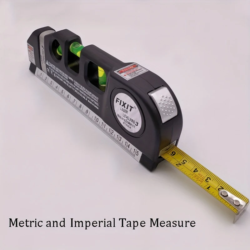 Multipurpose Laser Level Vertical Horizon Measuring Tape Aligner Metric ...