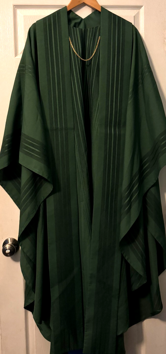 CATHOLIC PRIESTS GREEN STRIPED CHASUBLE & STOLE BY THE HOUSE OF HANSEN ...