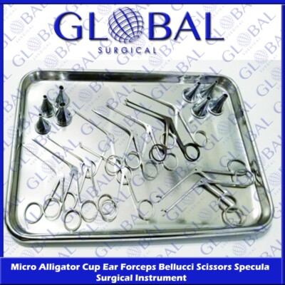 Micro Alligator Cup Ear Forceps Bellucci Scissors Specula Surgical ...