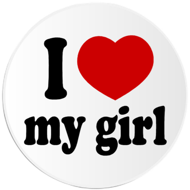 I Love My Girl - 3 Pack Circle Stickers 3 Inch | eBay
