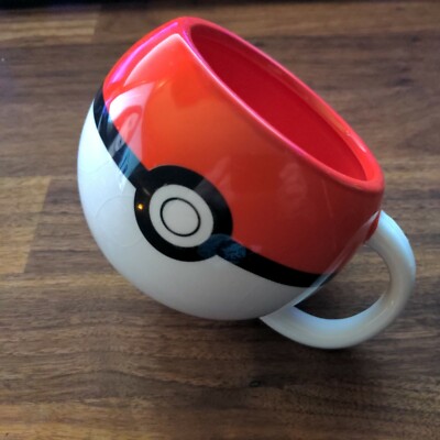 Pokemon Mug PokeBall Ceramic Figural Anime 11oz Just Funky Coffee, Tea ...