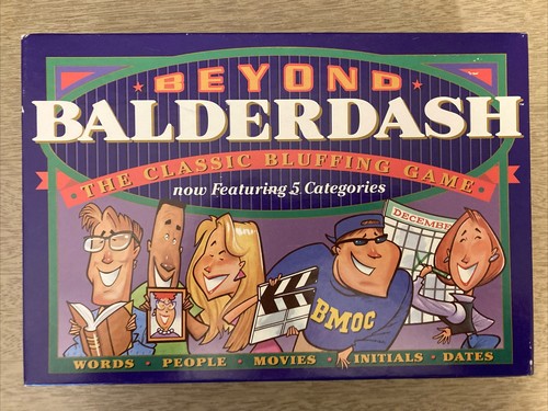 Vintage 1997 Beyond Balderdash The Classic Bluffing Game Open Box | eBay
