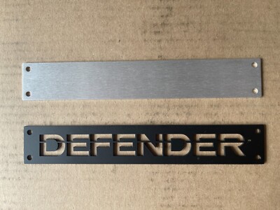 Land Rover Defender Laser Cut Aluminum Grill Badge | eBay