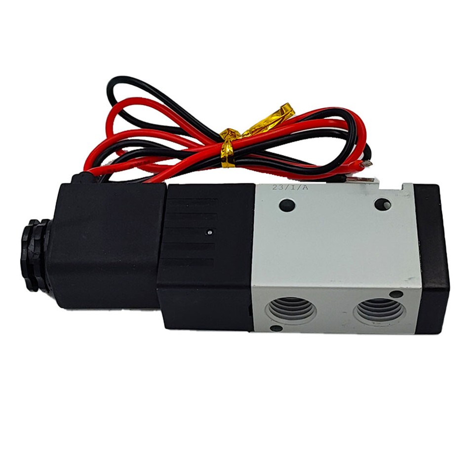 1/4" 3 Way 2 Position Directional Control Electric Solenoid Air Valve ...