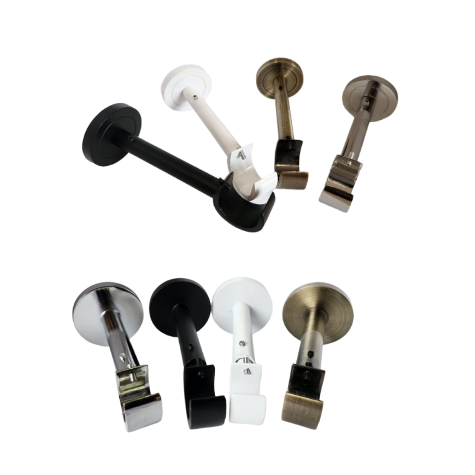 EXTENDABLE LONG CURTAIN POLE BRACKET 19 /28MM CURTAIN POLE SUPPORT ...