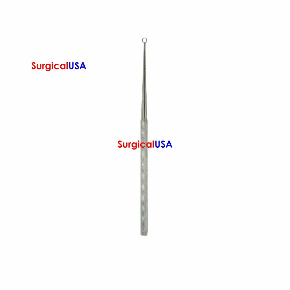 Buck Ear Curette Straight Fenestrated Blunt Tip #1 ENT Surgical ...