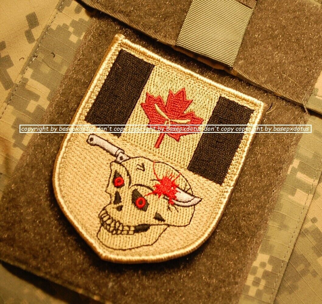 Canadian SAS Joint Task Group K-Bar JTF2 Okra FLAG DIGGER SKULL vêlkrö ...