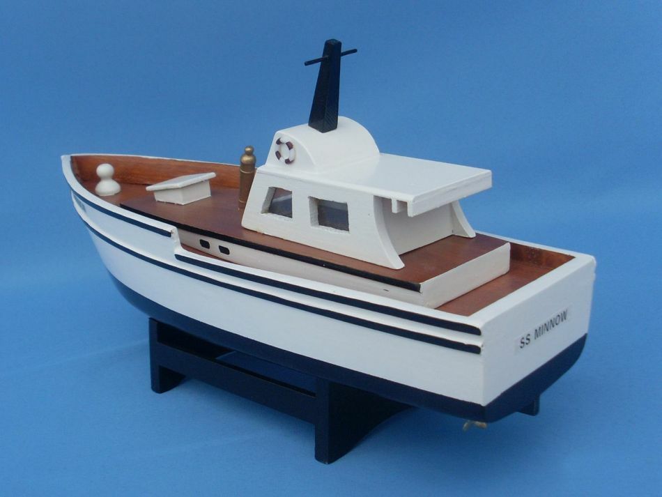 Gilligan's Island SS Minnow Replica Wooden Model Ship Boat 14" Fully ...
