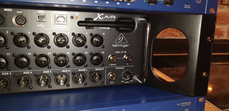 Recessed Rack Ears for Behringer Digital Mixers XR16 XR18 SD18 Midas ...