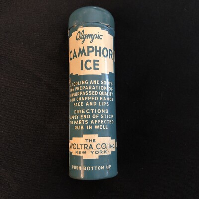 VINTAGE OLYMPIC CAMPHOR ICE TIN THE WOLTRA CO INC NEW YORK | eBay