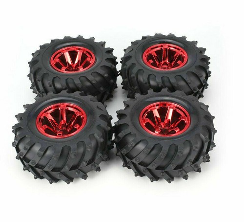 1/10 Rc Monster Truck Wheels Tires Set for Traxxas Stampede Grave ...