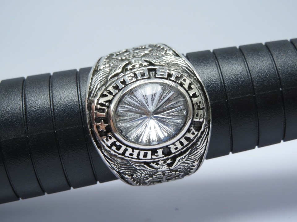 SILVER 925 , RING , AIR FORCE RING , UNITED STATES RING , USAF RING ,US ...