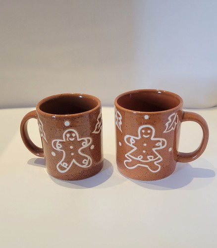 Cook's Bazaar Gourmet Collection Gingerbread Boy, Girl Speckled Mugs ...