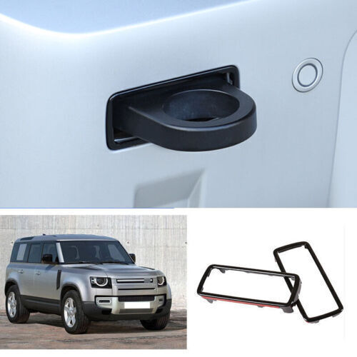 For Land Rover Defender 2020~2023 Glossy Black Rear Bumper Tow Hitch ...