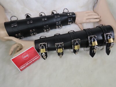 Armbinder supplied with 10 padlocks Arm Splints black, Restraints ...