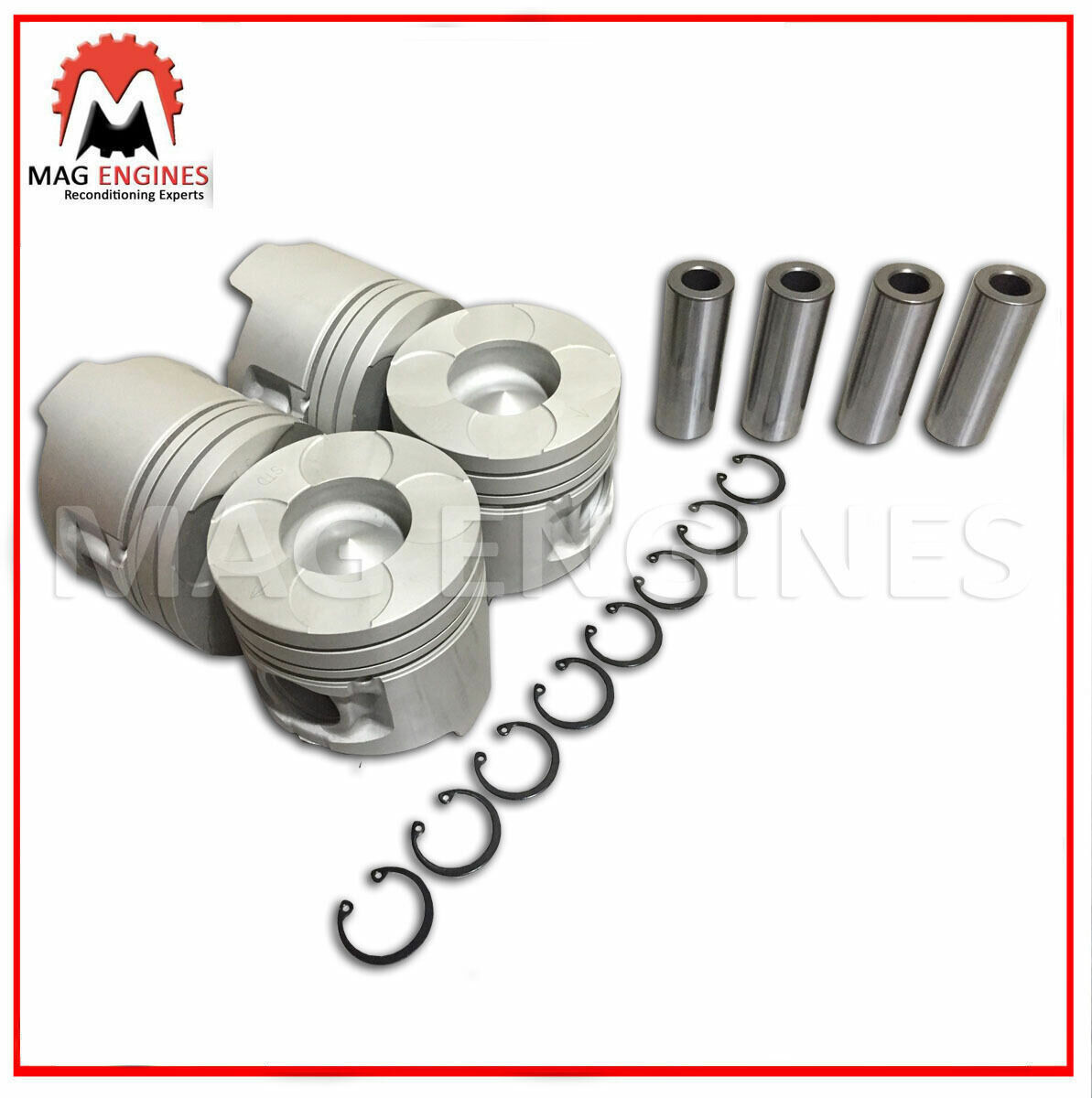 PISTON & RING SET MITSUBISHI 4M41-T FOR PAJERO SHOGUN 3.2 LTR DIESEL 00 ...