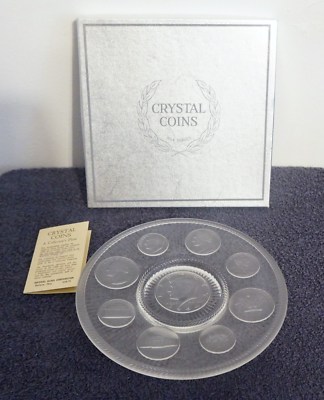 Imperial Glass 1965 Crystal Coin Plate | eBay