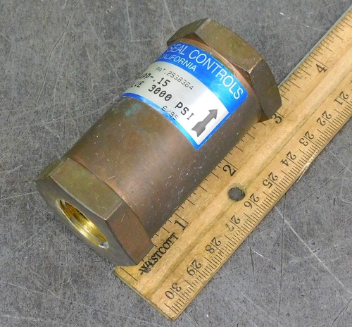 Circle Seal - 232B-4PP-.15 Pneumatic Brass Check Valve 1/2 in. FNPT ...