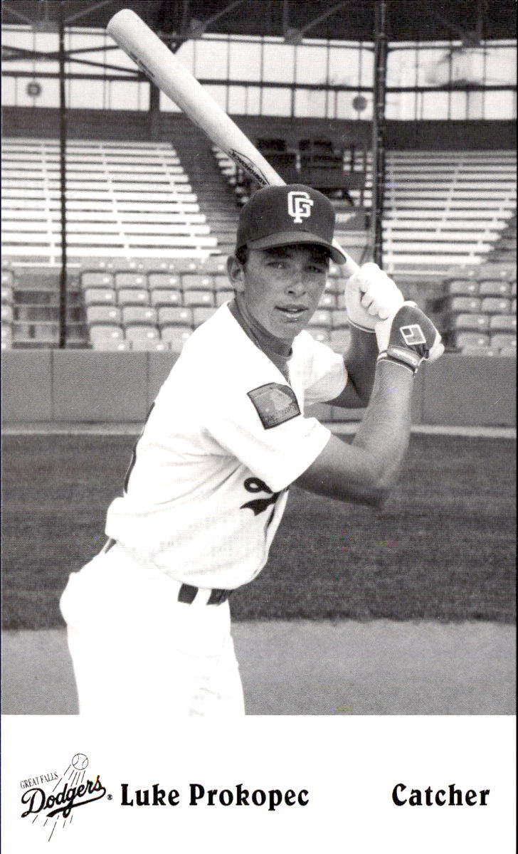 1995 Great Falls Dodgers Team Issue #16 Luke Prokopec Aelaide Australia ...
