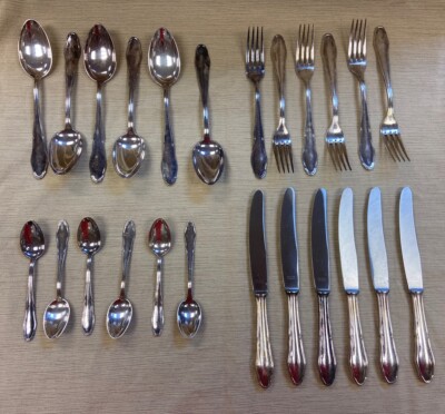 24 piece flatware set- German Republic Silverplate "GR 90" *knives ...