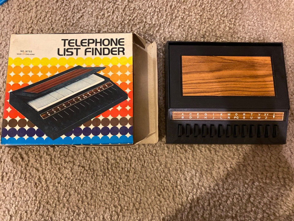 Telephone List Finder Flip Up Phone Number Address Book Index No 9732 ...