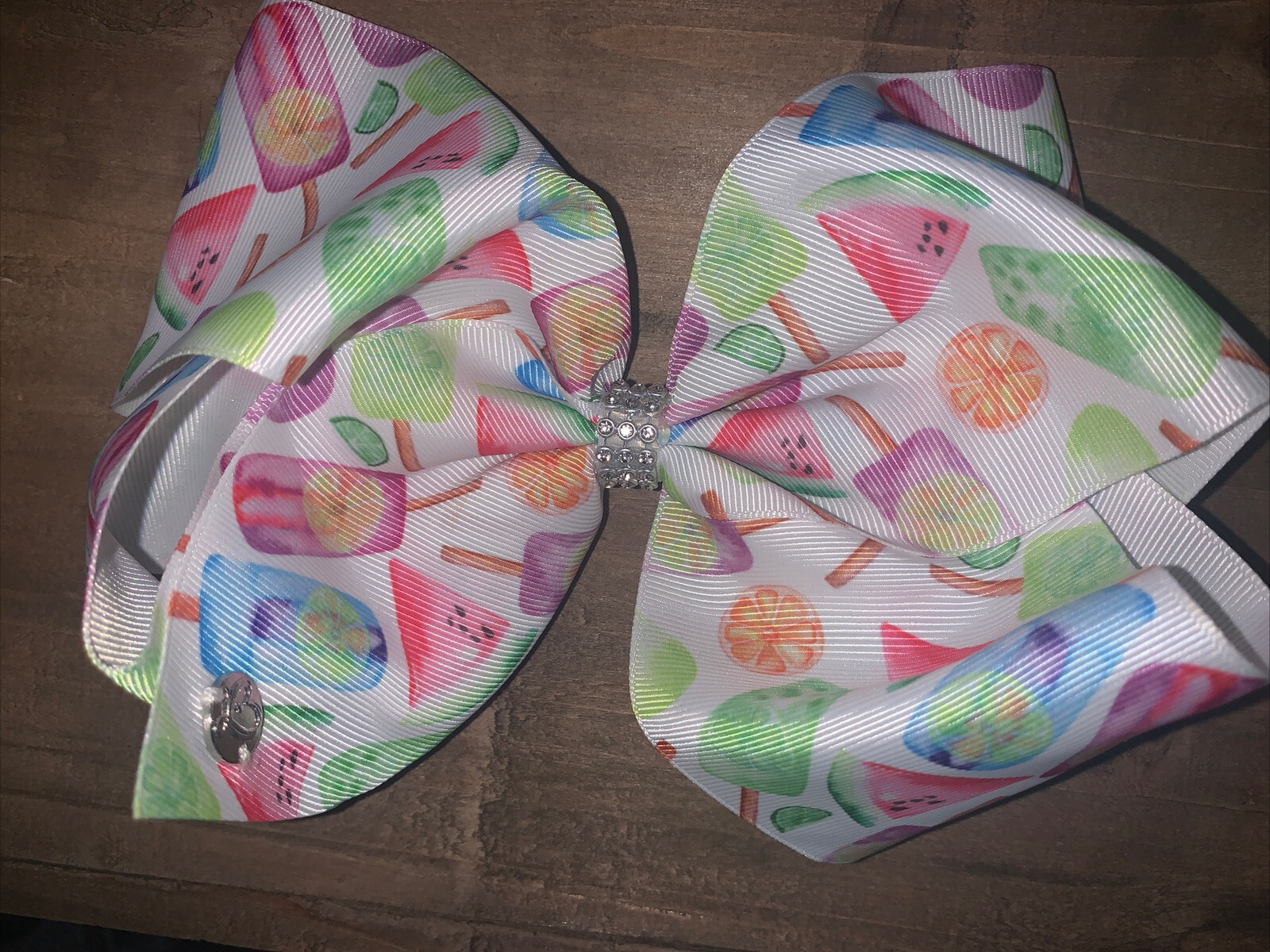 JoJo Siwa popsicle ice cream fruit summer vacation hair bow Rhinestone ...