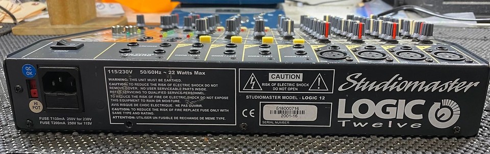 Studiomaster Logic Twelve Hi Z Plus | eBay